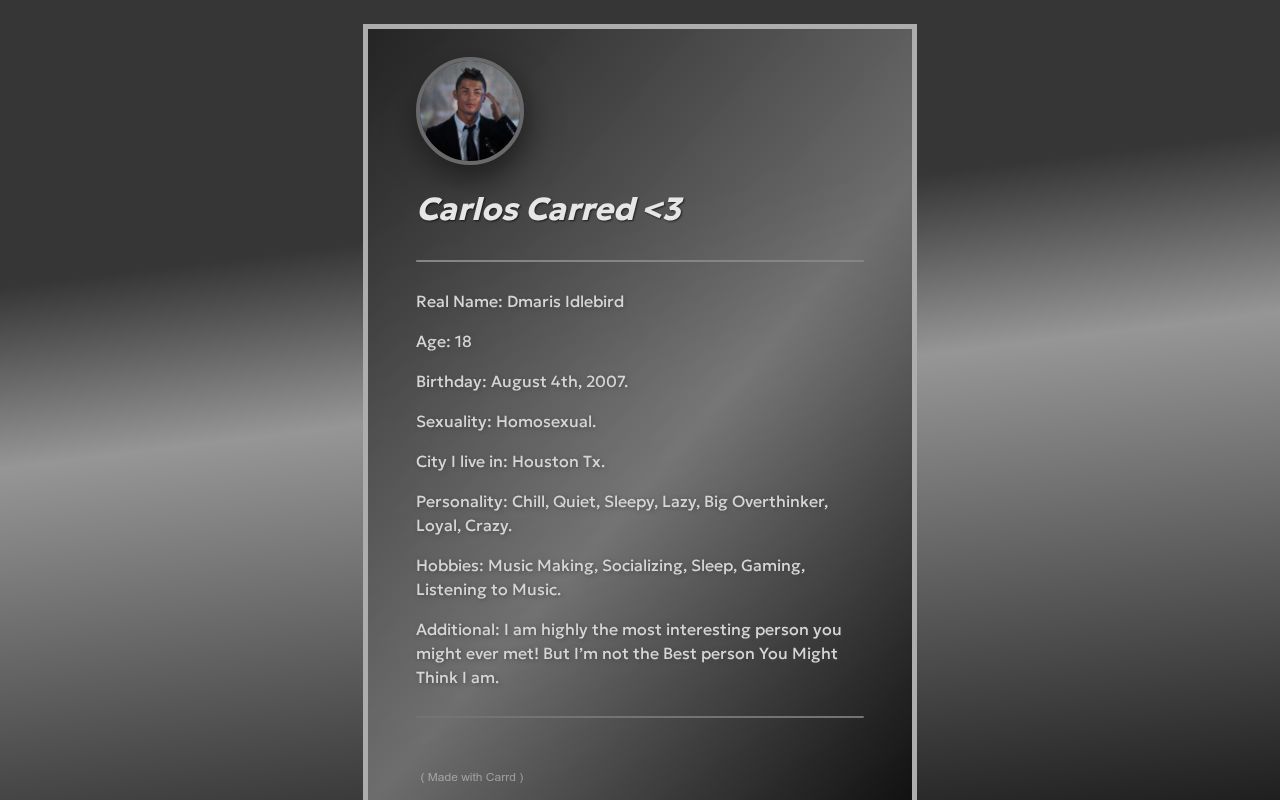 Carlos Carrd V3